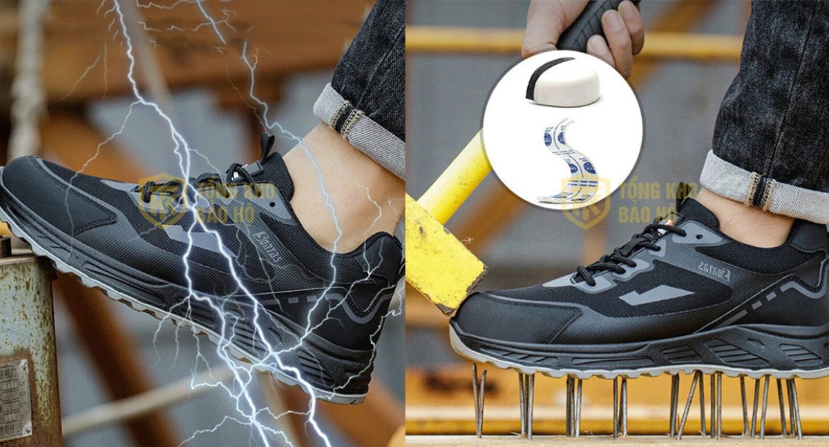Giày bảo hộ lao động Zboot Z122 thoáng khí, chống tĩnh điện, chống đinh ...